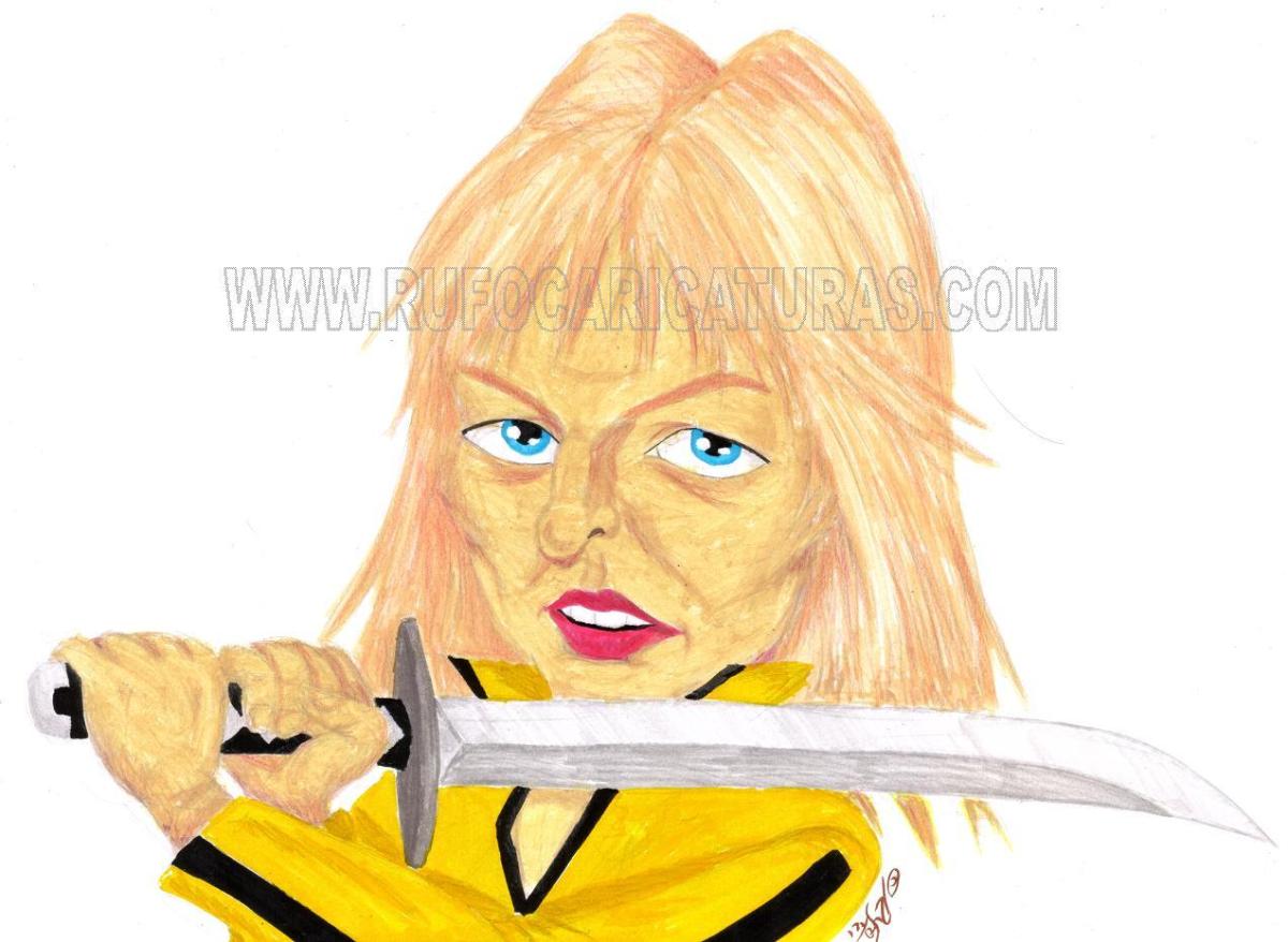 caricatura de KILL BILL | © RUFO | caricaturas personalizadas para ...