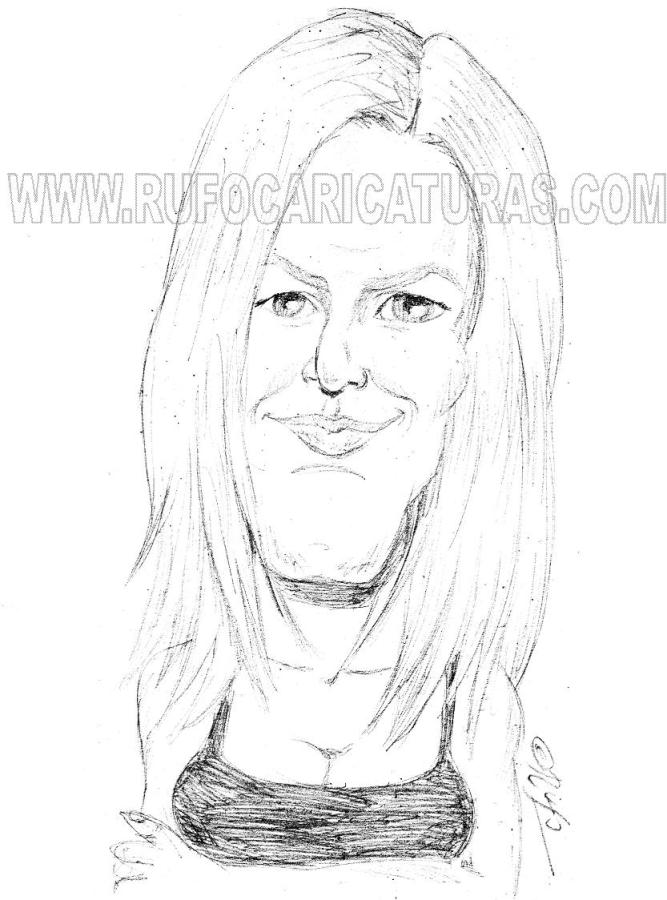 caricatura de JENNIFER ANISTON | © RUFO | caricaturas personalizadas ...