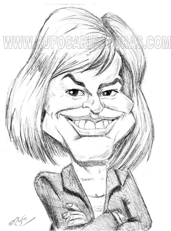 caricatura de JULIA OTERO | © RUFO | caricaturas personalizadas para ...