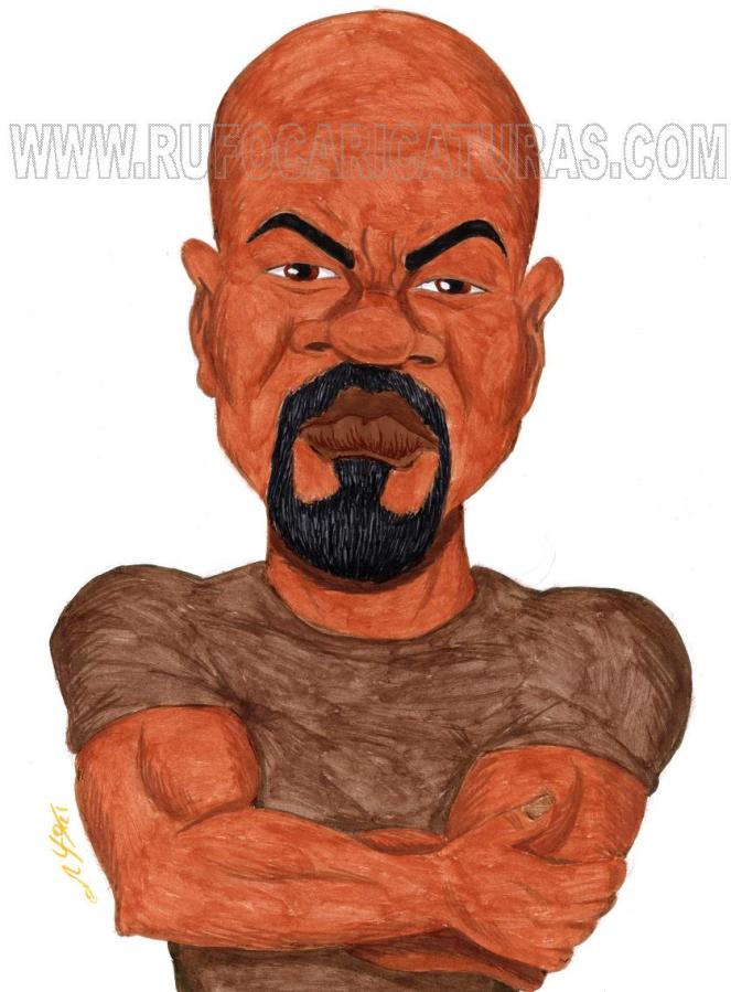 caricatura de LUKE CAGE | © RUFO | caricaturas personalizadas para ...