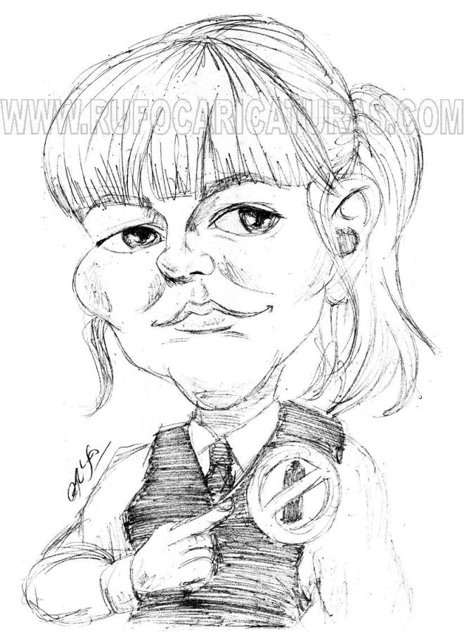 caricatura de MOM (Anna Faris) | © RUFO | caricaturas personalizadas ...