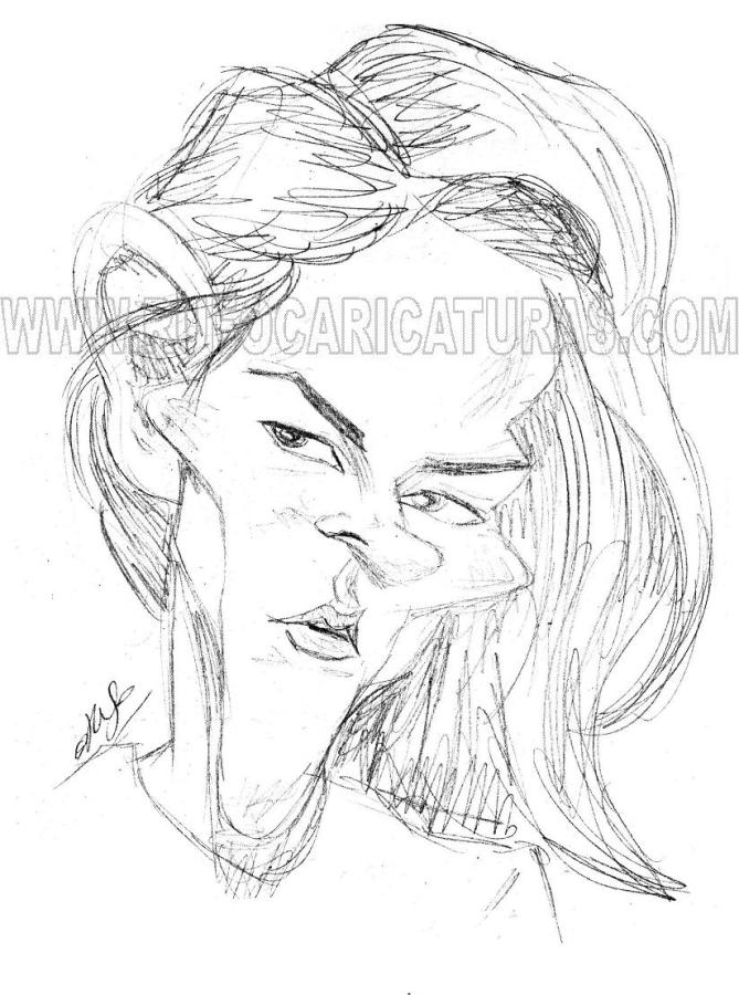 caricatura de KRISTEN STEWART | © RUFO | caricaturas personalizadas ...
