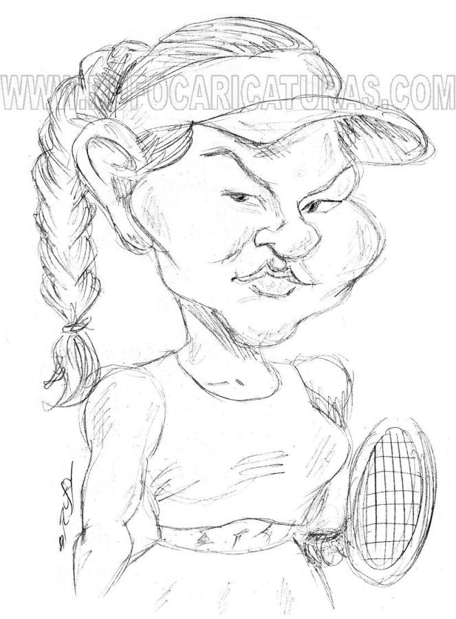 caricatura de ANNA KOURNIKOVA | © RUFO | caricaturas personalizadas ...